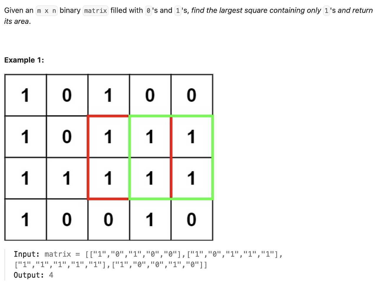 [LeetCode] 221. Maximal Square — Chan Studies 💻