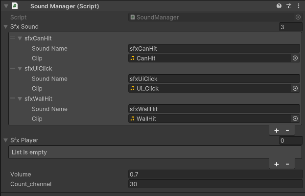 [Unity] 간단한 사운드 매니저 (Sound Manager)