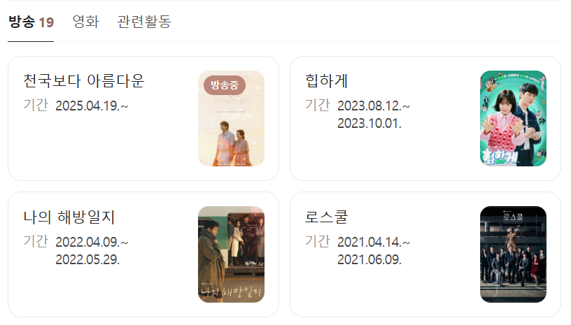 Jtbc 토일드라마 천국보다 아름다운 내용 등장인물 김석윤 감독 작품 손석구 한지민 영화