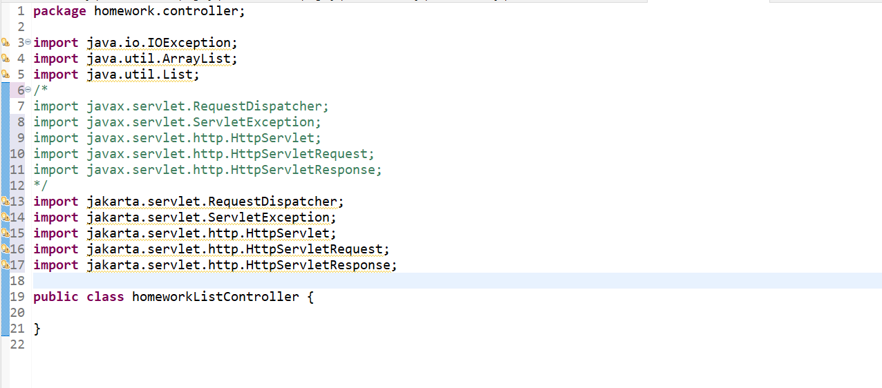 the import javax.servlet.RequestDispatcher cannot be resolved 문제해결