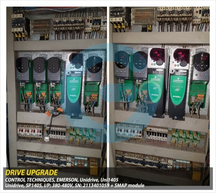 [Control Techniques 한국 공식 서비스 센터] DRIVE UPGRADE, CONTROL TECHNIQUES, EMERSON, Unidrive, Uni1405 ...
