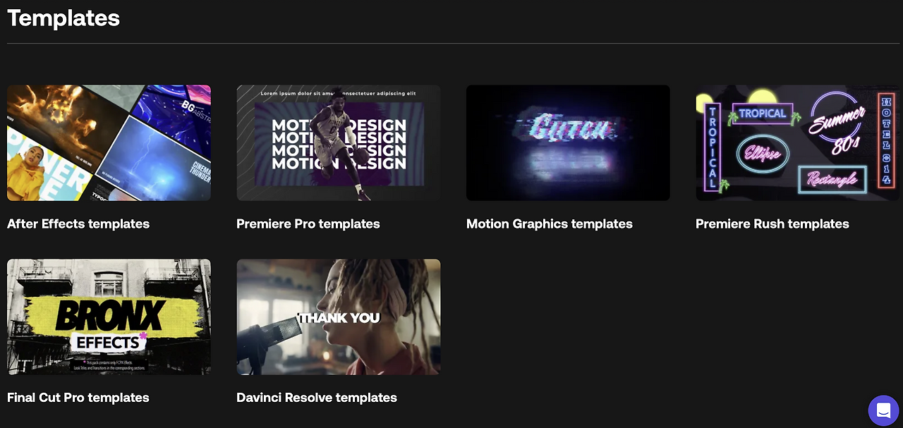 인트로 만들때 좋은 동영상 템플릿 사이트 모션어레이 (MotionArray)
