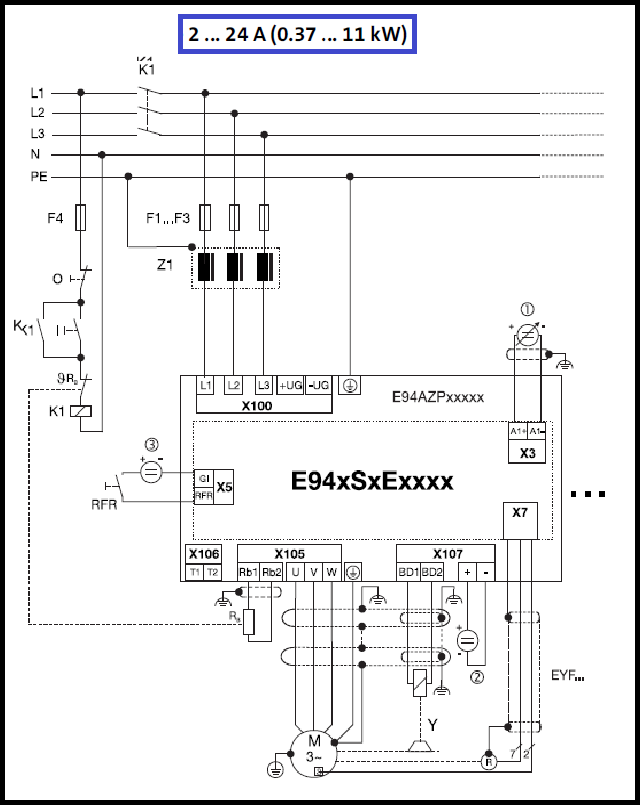 Lenze 9400 HighLine - Wiring, Parameter, ErrorCodes