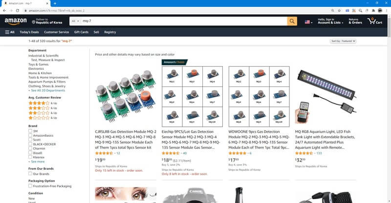 MQ-7 Carbon Monoxide Gas Sensor [Arduino Sensors for Everyone]