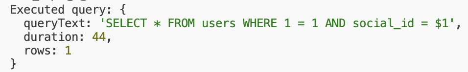 [Node.js] 쿼리 실행 시 로그 출력 — LEE_JIN.Y__