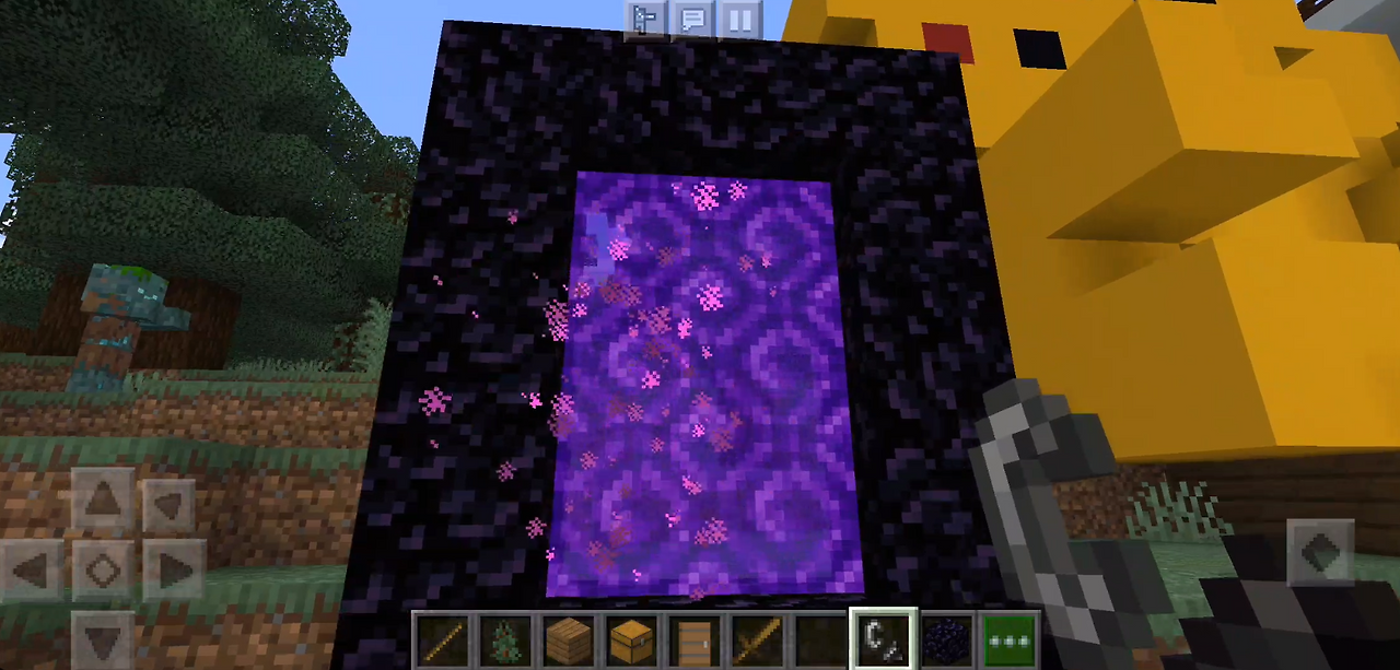 마인크래프트minecraft 지옥문 만들고 가스트를 만나자