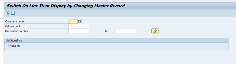 SAP FI GL Account Master _ No Line item display possible for account
