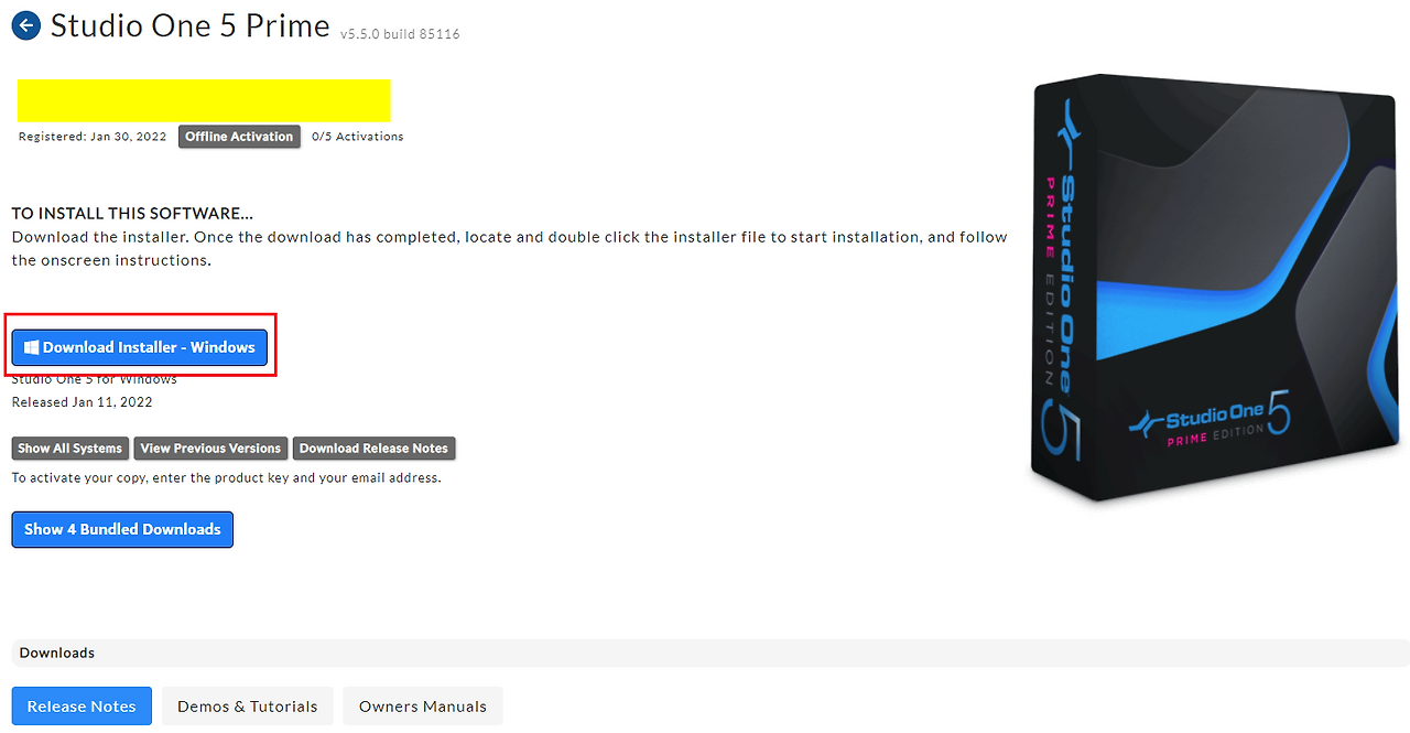 스튜디오 원 무료 DAW, Studio One 5 다운로드 방법