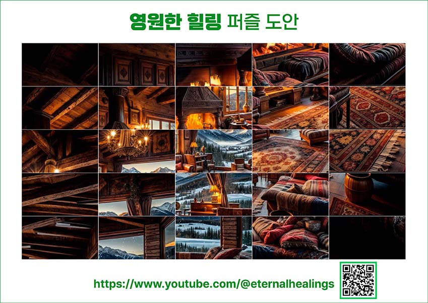 눈내리는 스페인 별장 퍼즐 게임 도안 색칠공부도안 이미지 그림 프린트 무료다운 어르신 노인 유아 인지프로그램 치매예방