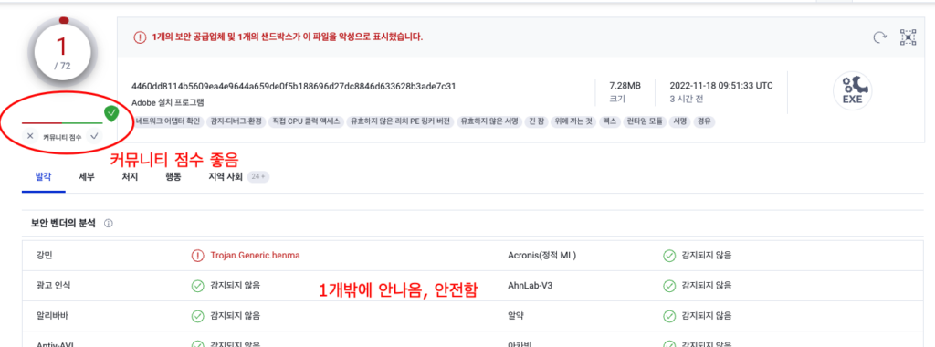 크랙과 바이러스 문제 괜찮은지 판단하는 방법