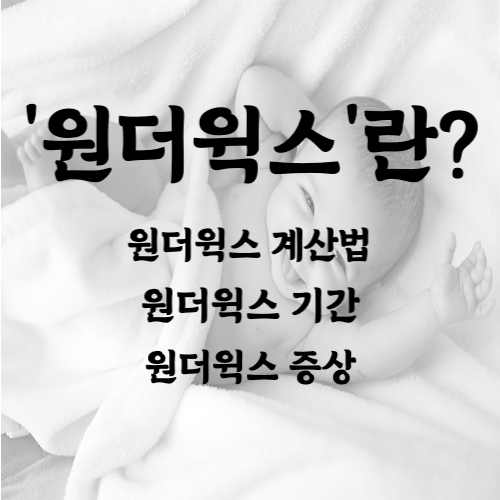 원더윅스 계산기 증상 기간 알아봐요