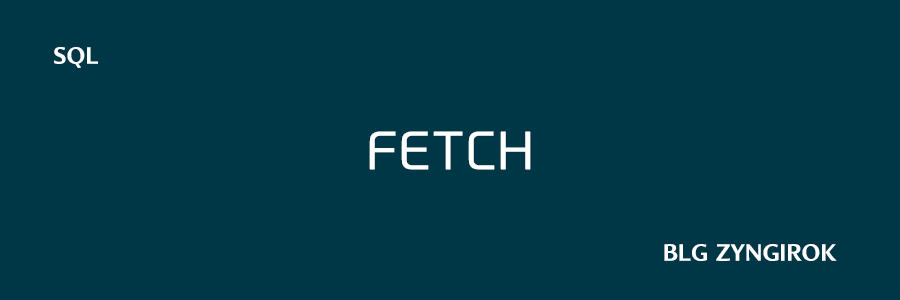 SQL 문법 | 데이터 조회 및 필터 | FETCH
