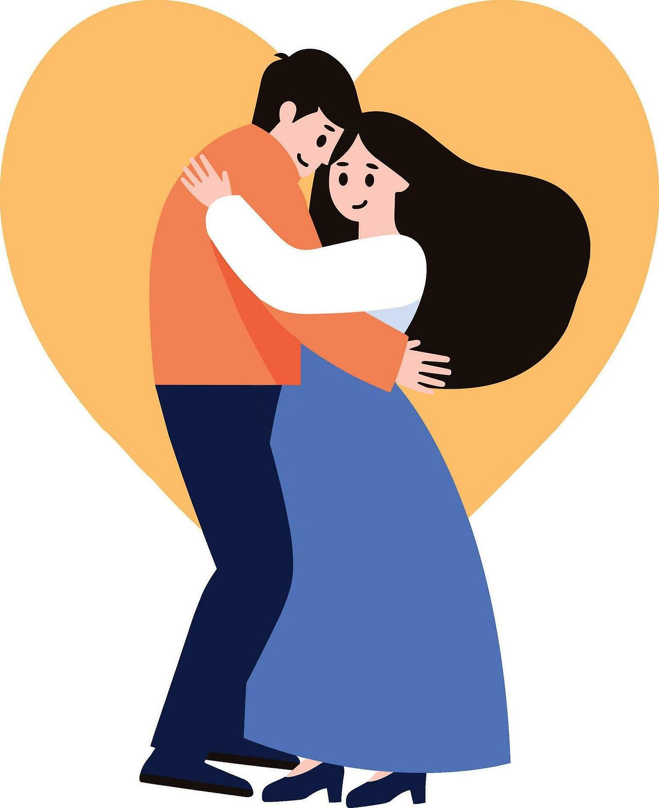 연인 커플 사랑 결혼 부부 일러스트 이미지