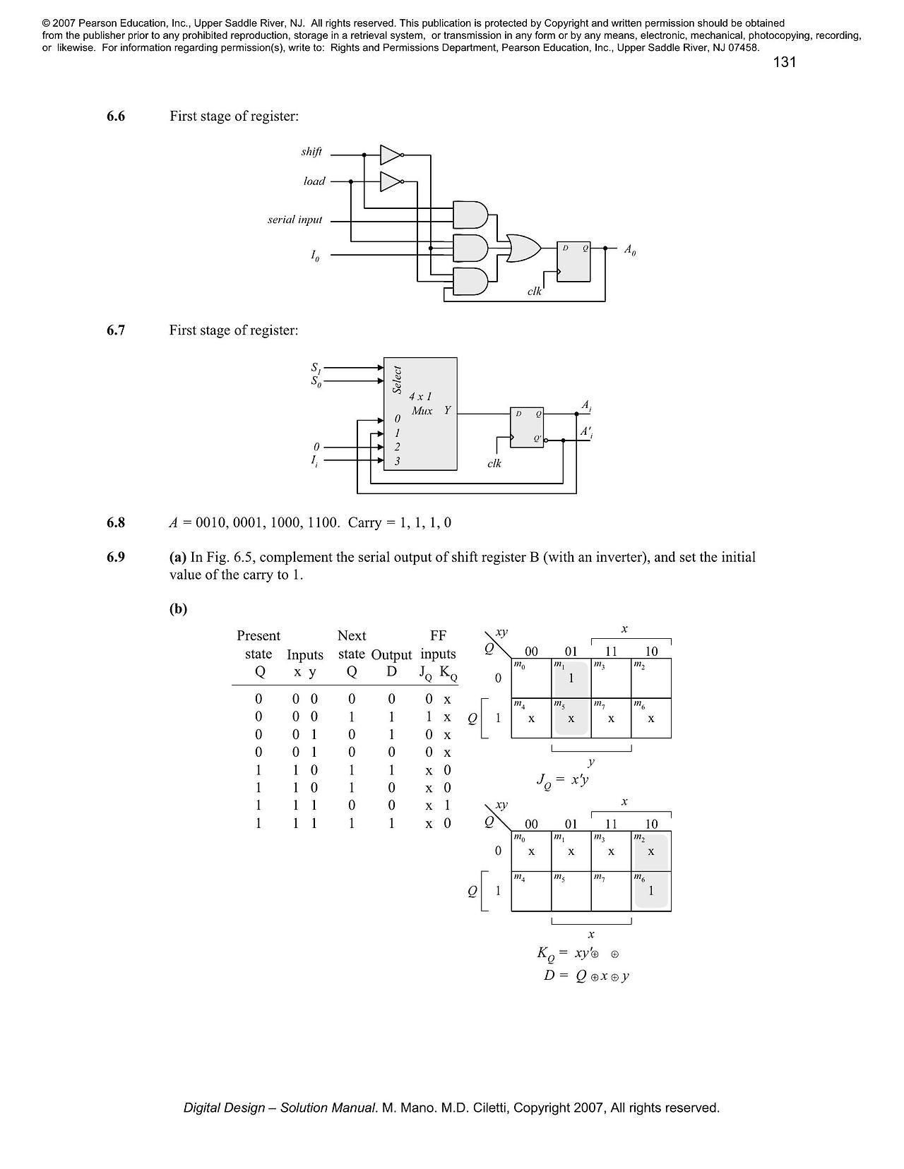 Solution manual to Digital Logic And Computer Design by M. Morris Mano ...