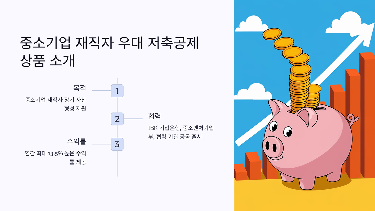 Ibk 중소기업 재직자 우대 저축공제 상품 총정리