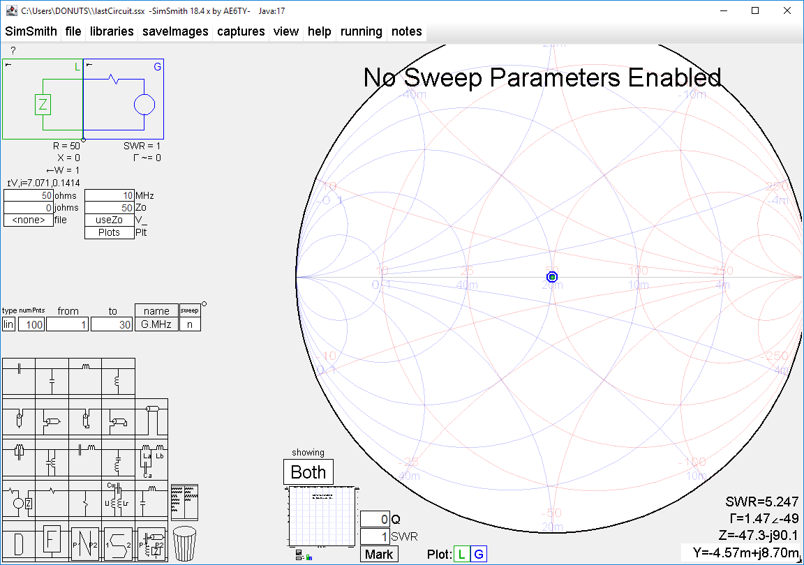 임피던스 매칭 (2) 스미스차트 SimSmith