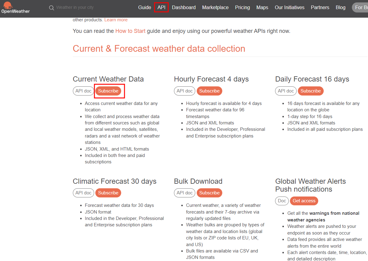 [API] - 무료 날씨 API OpenWeatherMap API 사용 방법