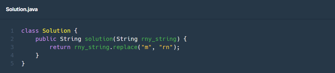 ReviewCoding :: [프로그래머스/Java] Lv.0 rny_string