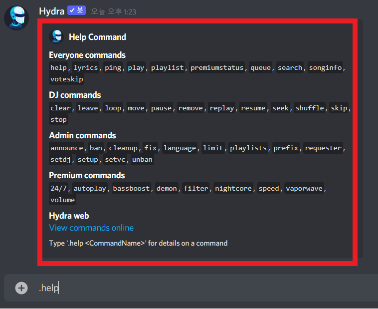 Hydra discord bot - gulupub