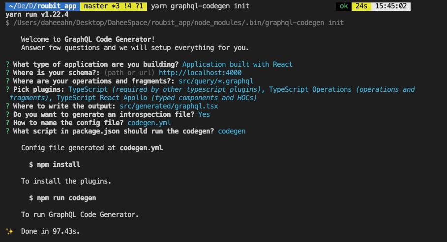 [React Native] GraphQL & Apollo & Code Generator 사용법
