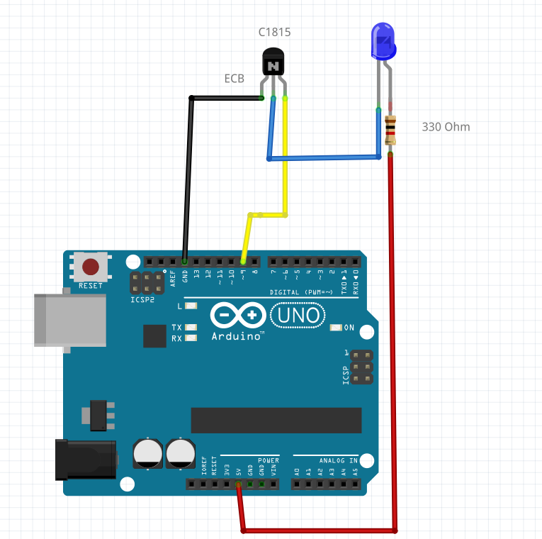 [아두이노] C1815 트렌지스터로 LED 켜기