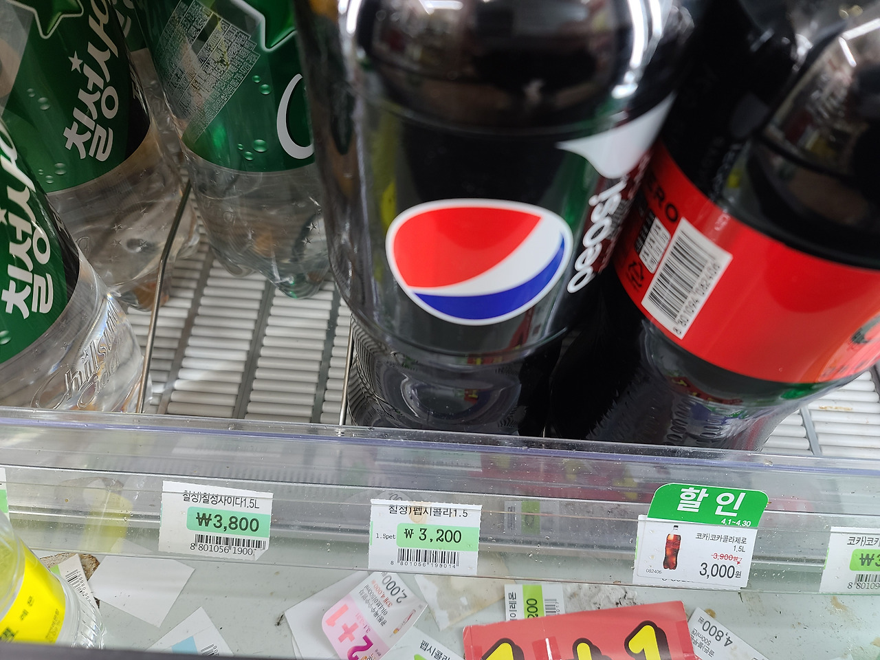편의점 콜라, 사이다 가격 총정리 (제로, 뚱캔, 얇캔, 500ml, 1.5L 등)
