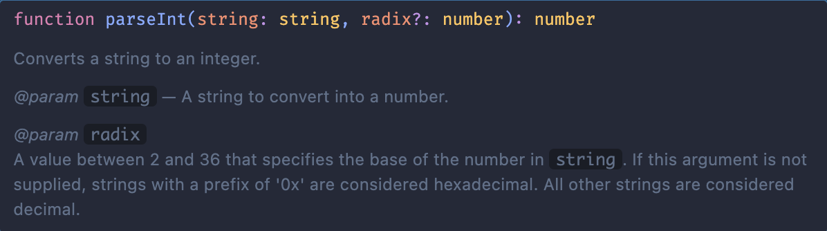 parseInt( ) vs Number( )