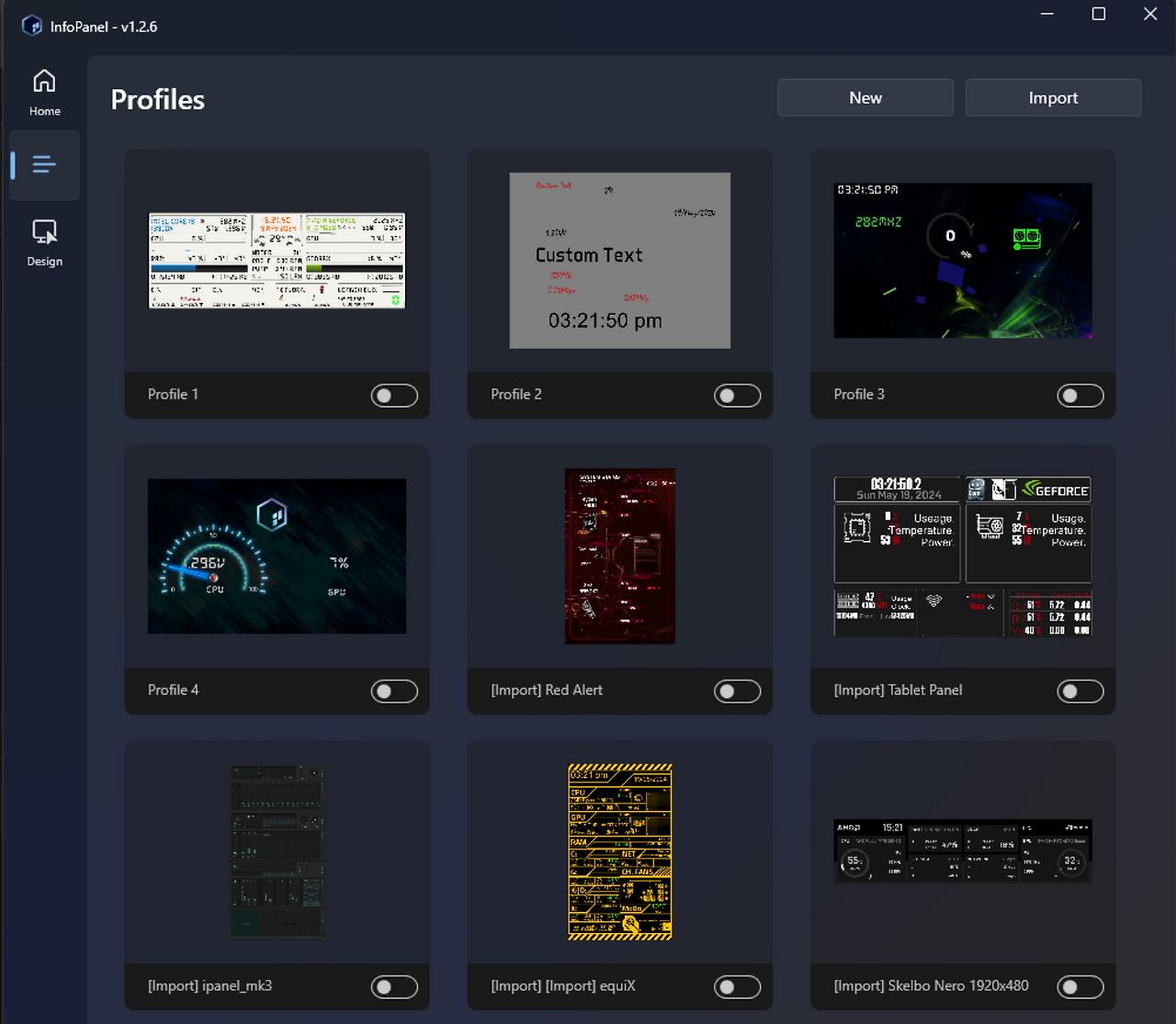 turing smart screen PC 모니터링 디스플레이에 InfoPanel 앱 사용 방법