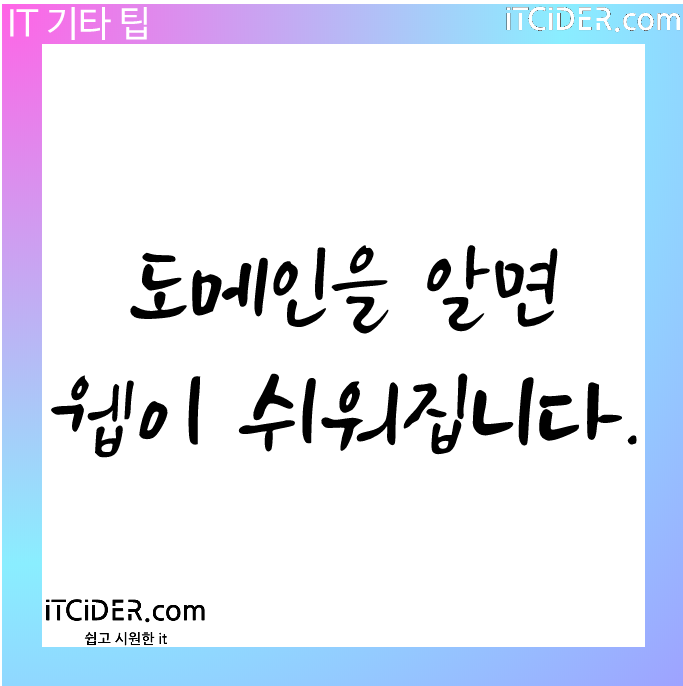 도메인 이걸 알면 웹이 더 쉬워집니다 진짜 기초편