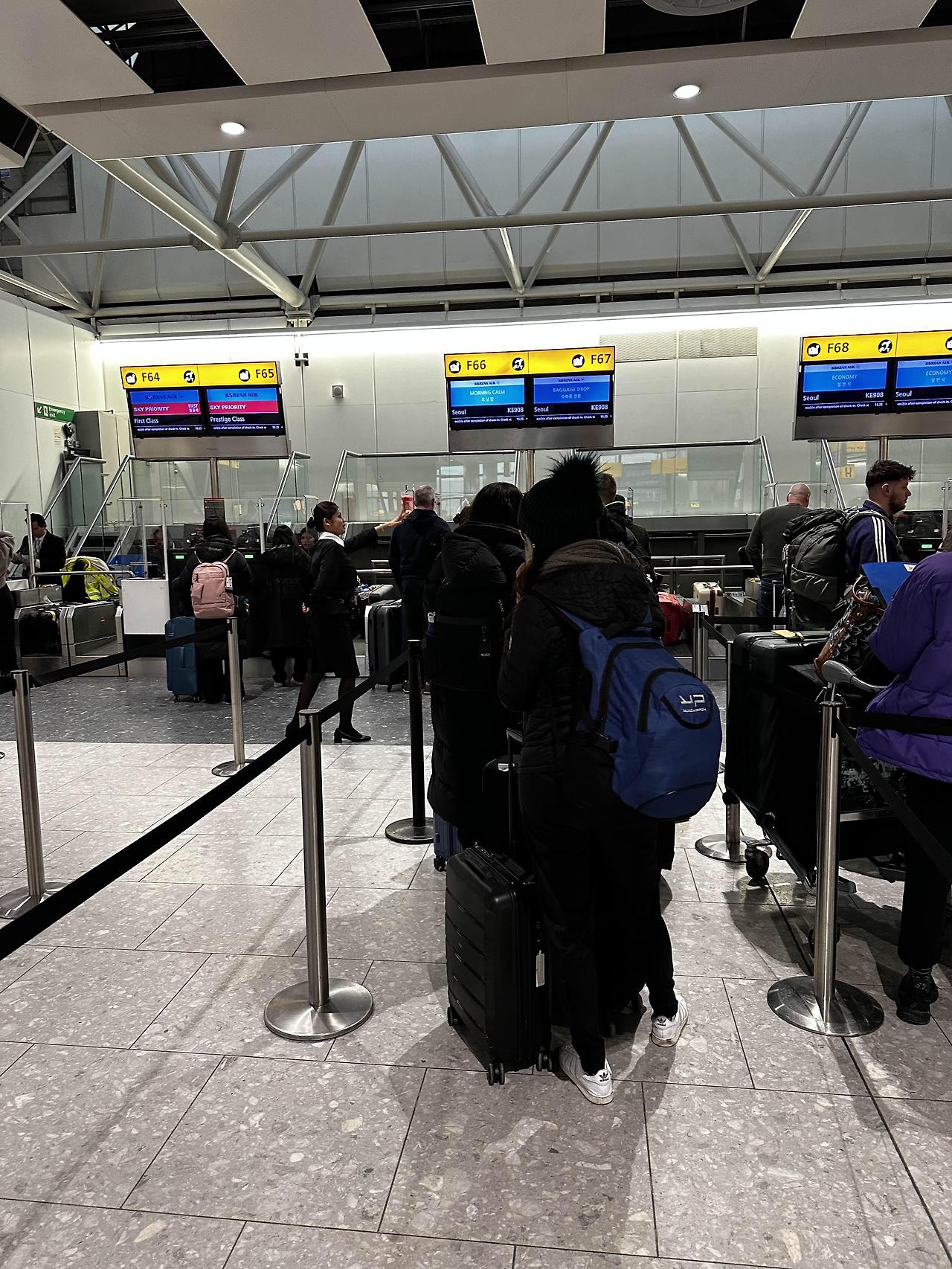 영국 히드로 공항 대한항공 탑승 수속 귀국 D 영국 면세점 위스키 와인 가격