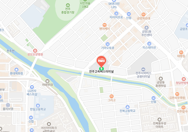 성남종합버스터미널에서 전주가는 고속버스 시간표 요금 예매 총정리