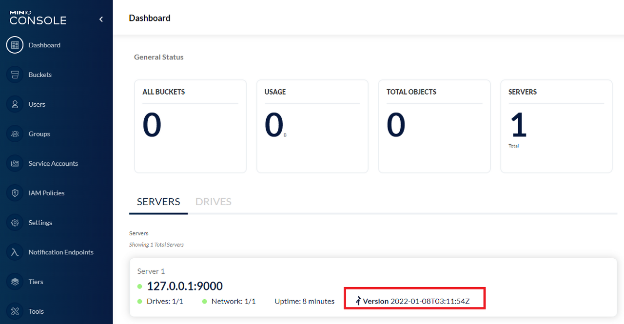 mc (minio client) 사용법 정리