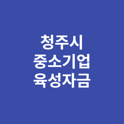 청주시 중소기업육성자금 신청방법 자격 대상 이코노미 뉴스