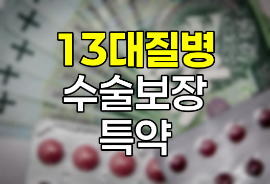 한화생명 13대 질병 수술 보장 특약 심층 분석 메모리유