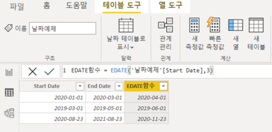 [Power BI] DAX-Date 함수 (2)