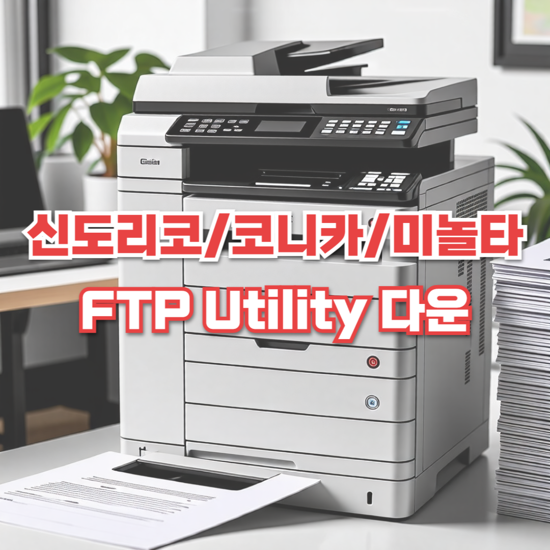 Ftp Utility Ftp Util 신도리코 스캔 유틸리티 프로그램 다운로드 및 설정 방법 코니카 미놀타