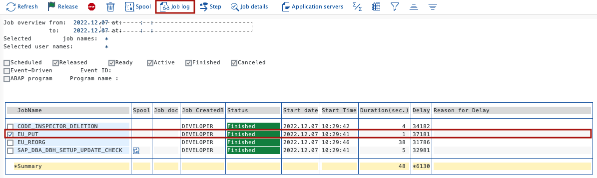 # [SAP] Batch Job - SM37