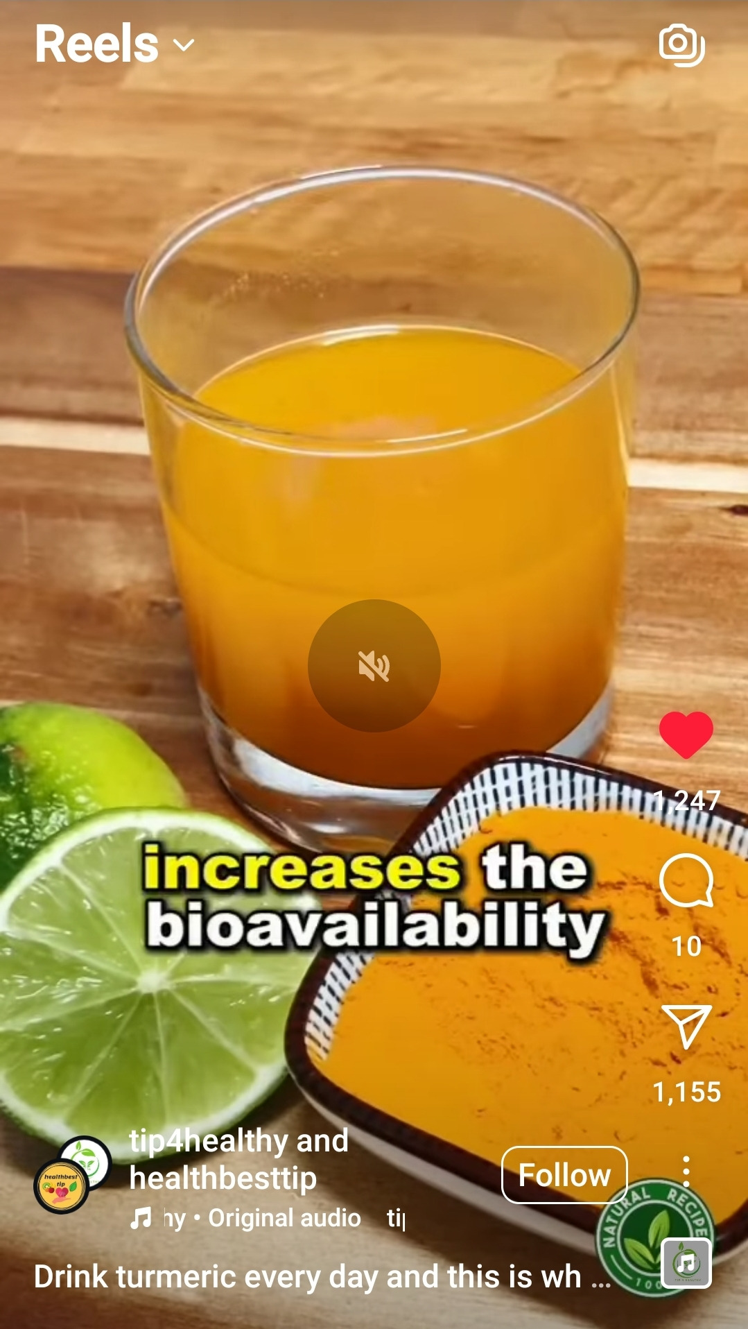 💡관절염 당뇨 뱃살 빼는 데 효과적인 강황레몬🍋후추차