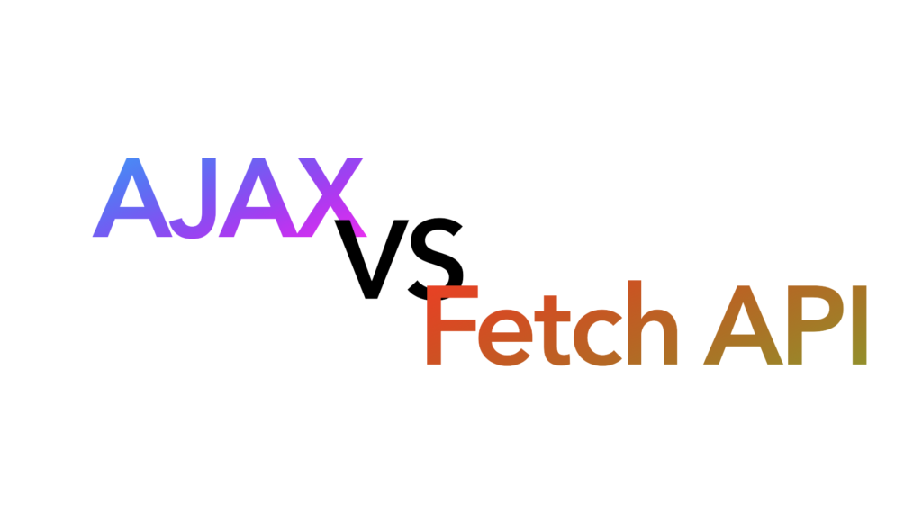[JavaScript] Ajax Fetch: 웹 애플리케이션 데이터 비동기 통신