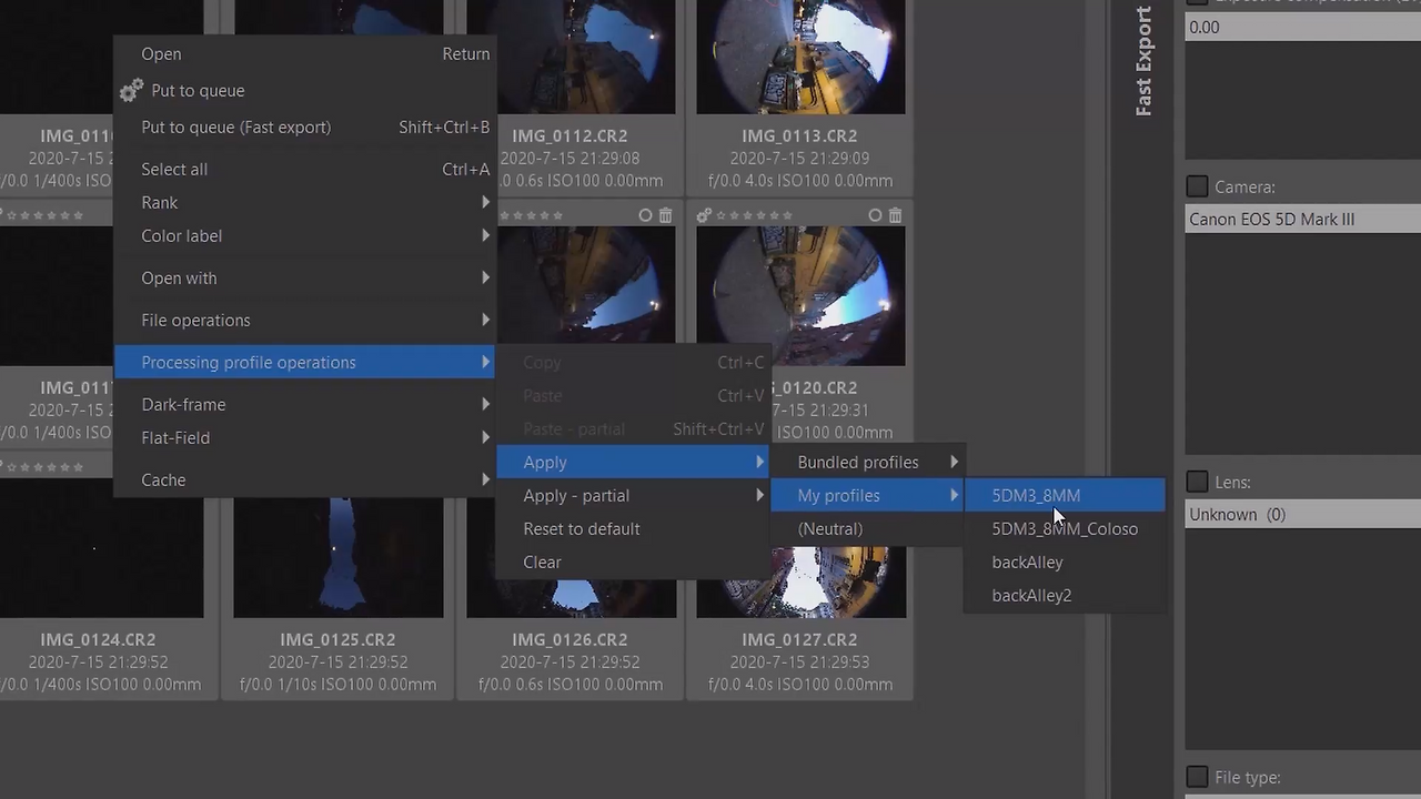 HDRI RAW 파일 수정 프로그램 (Raw Therapee)