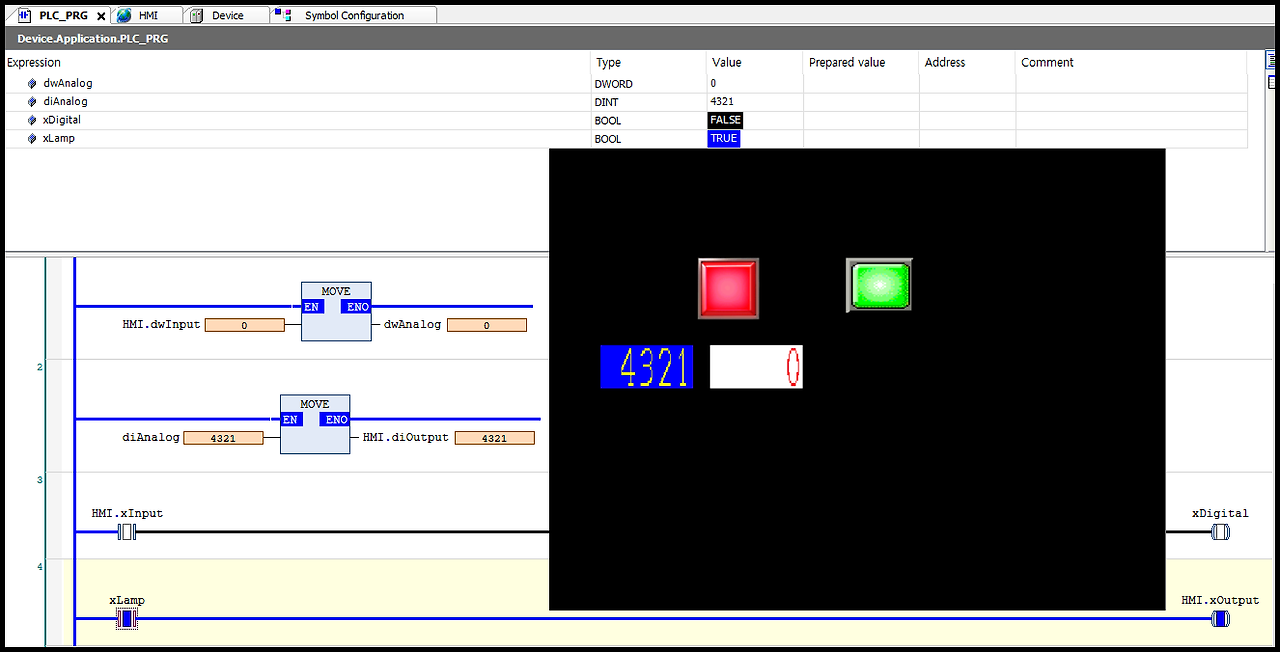 Codesys variable setting for Proface HMI
