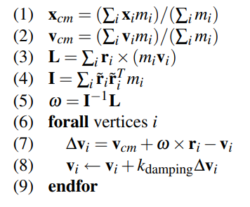 [Position Based Dynamics] 3.5. Damping