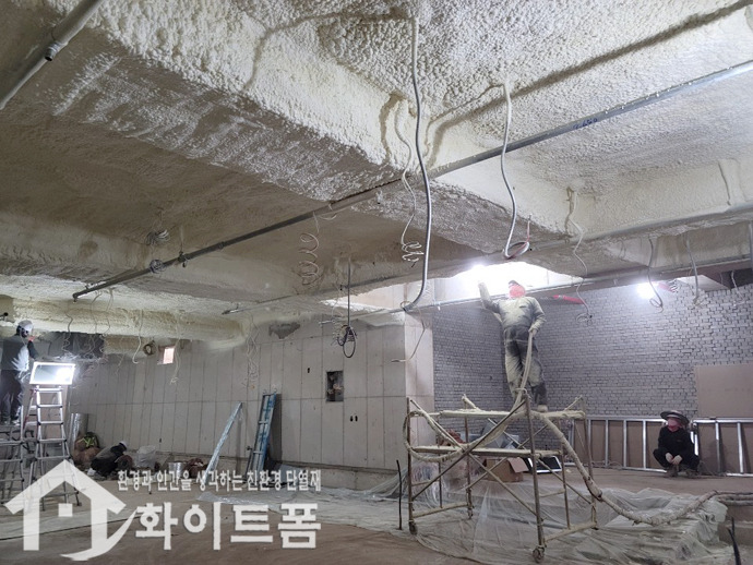 인천광역시 신축 관광호텔 단열시공2 친환경 단열재 화이트폼수성연질폼 수성연질우레탄폼