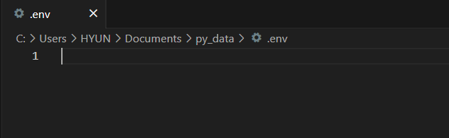 [PYTHON] dotenv로 환경변수 '.env' 파일 관리, 정리, 설명