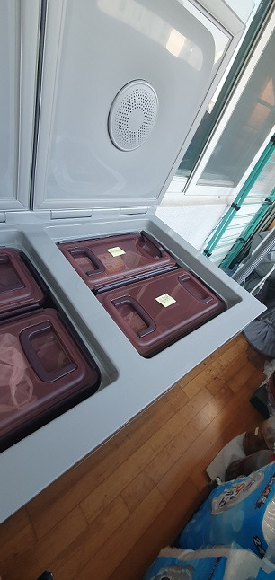 딤채 뚜껑형 김치 냉장고 153l 방문 설치 후기 최저가 가격 구매 방법 베란다에 김치 냉장고 두기