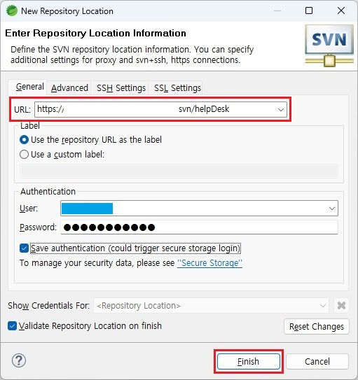 이클립스 svn 프로젝트 내려받기 방법(feat. SVN Check Out)