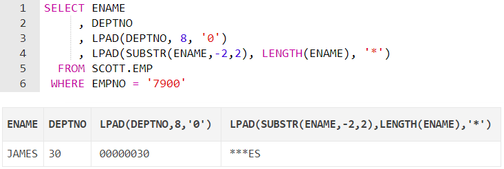 [Oracle] 오라클 LPAD, RPAD 함수 사용법 (0 채우기)