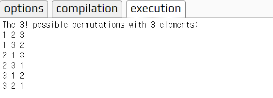 STL algorithm - next_permutation