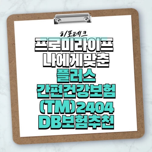무배당 프로미라이프 나에게맞춘플러스간편건강보험tm2404 Db 보험 히포테크