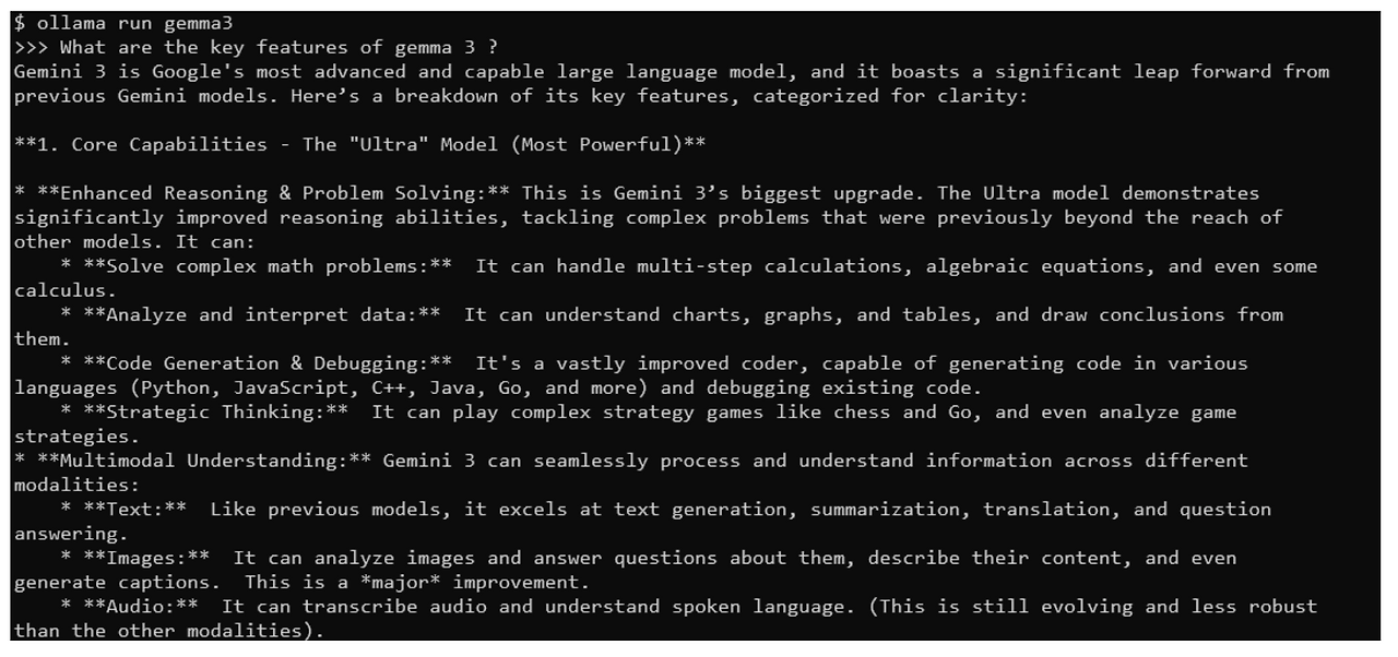 로컬에서 Gemma 3 실행하기 Ollama로 개인 AI 환경 구축 가이드